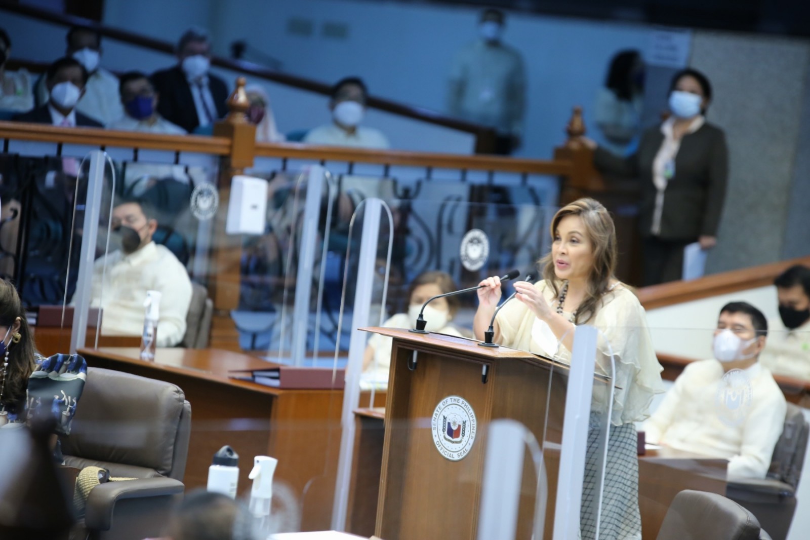 Senator Loren Legarda was elected as Senate President Pro-Tempore as ...